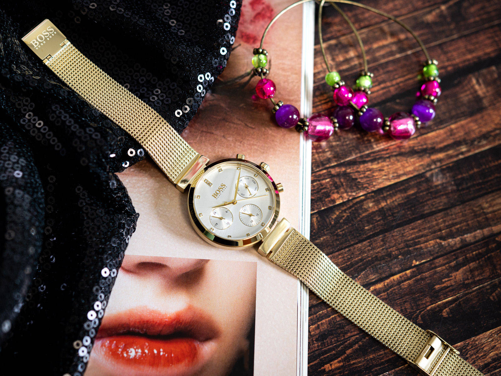 Zegarek Damski Hugo Boss Flawless 1502552 - CrazyTime.pl