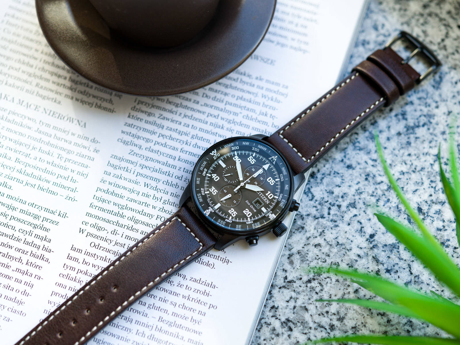 Citizen Eco Drive Homme Montre Chronographe - CITIZEN - Aviator CA0693 ...