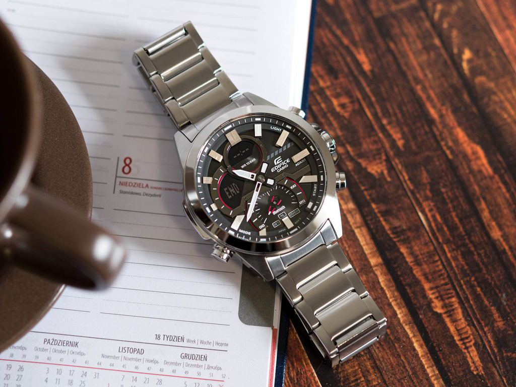 Zegarek Męski Casio Edifice ECB-30D-1AEF - CrazyTime.pl
